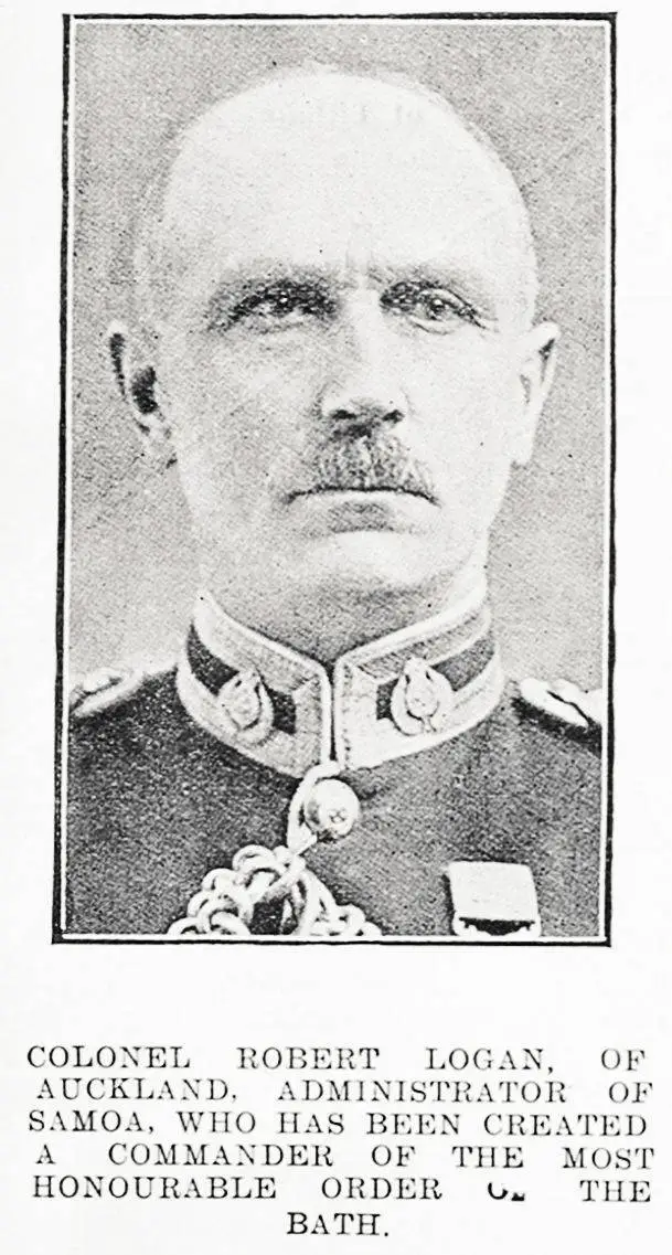 Colonel Robert Logan of Auckland, Administrator of Samoa, who has been ...