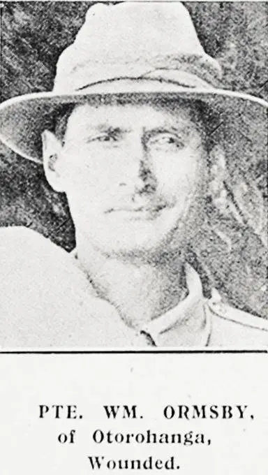 Pte Wm Ormsby of Otorohanga, wounded | Record | DigitalNZ