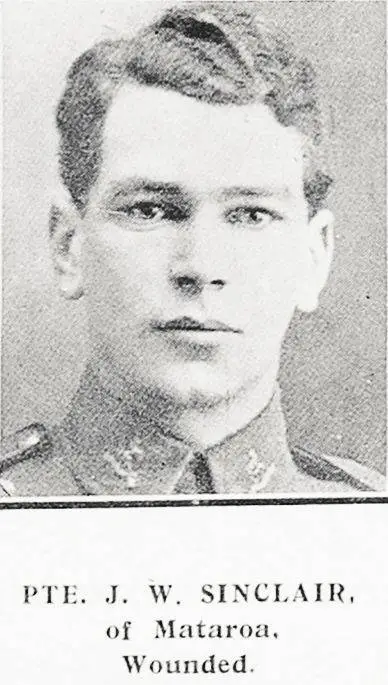 Pte. J. W. Sinclair, of Mataroa, Wounded | Record | DigitalNZ