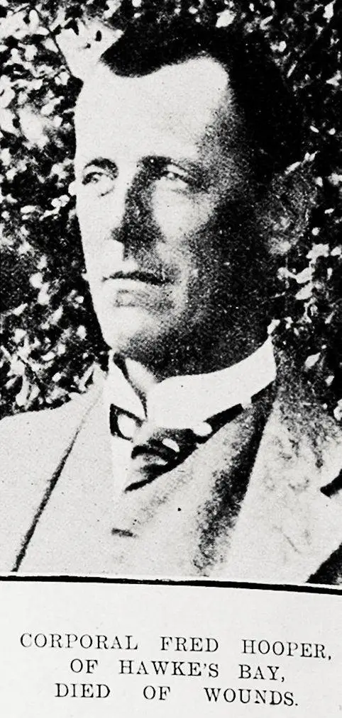 Corporal Fred Hooper, of Hawke's Bay, died of wounds | Record | DigitalNZ