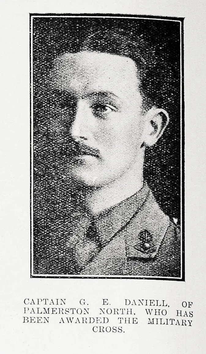Captain G. E. Daniell, of Palmerston North, who has been awarded the ...