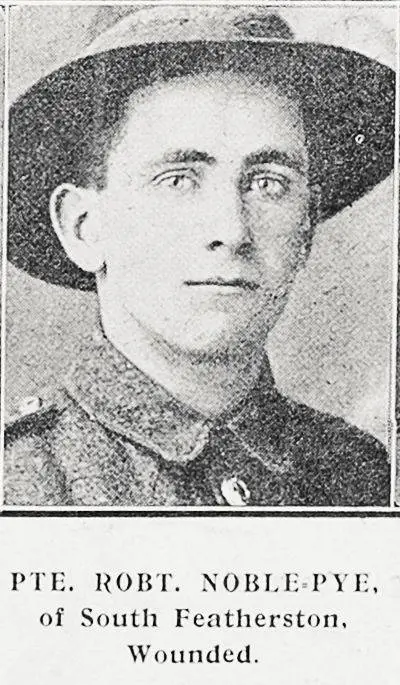 Pte Robert Noble-Pye of South Featherston, wounded | Record | DigitalNZ