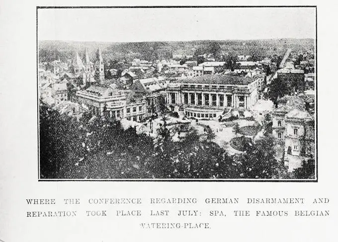 Where the conference regarding German disarmament and reparation took ...