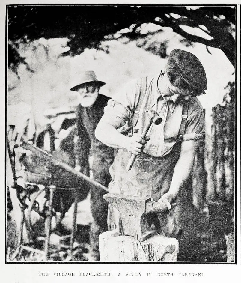 The village blacksmith: a study in North Taranaki | Record | DigitalNZ