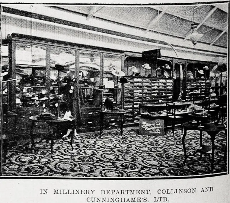 In millinery department, Collinson and Cunninghame's Ltd. | Record ...