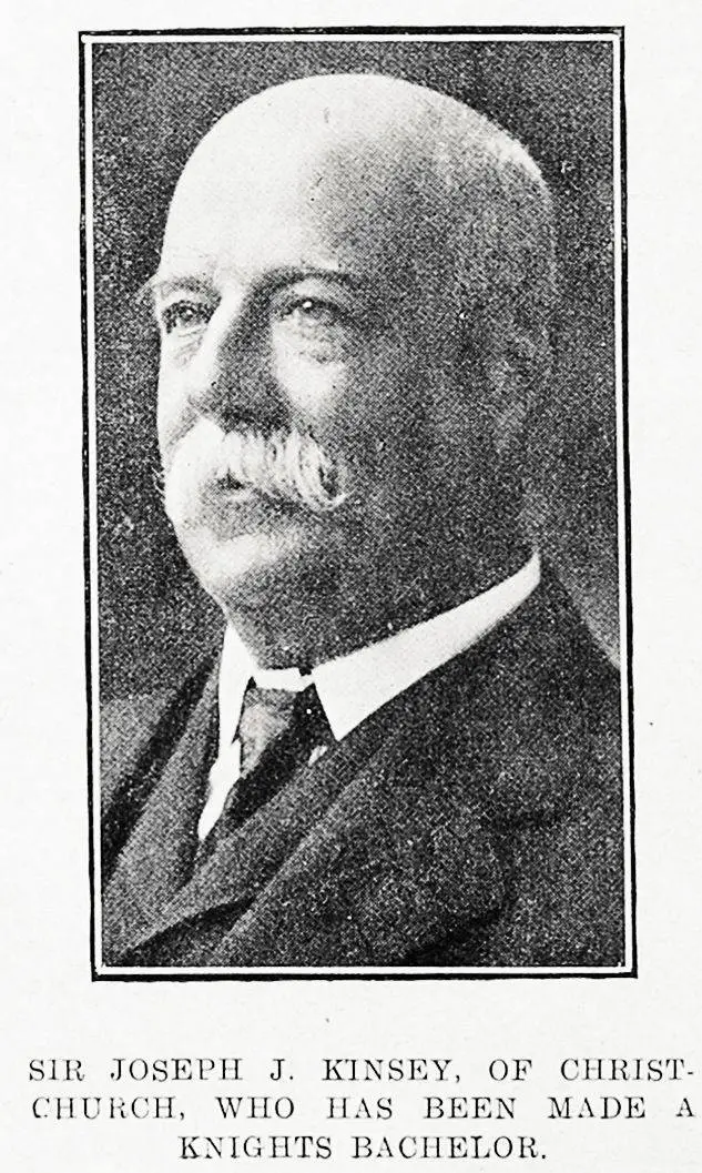 Sir Joseph J Kinsey of Christchurch, who has been made a Knights ...