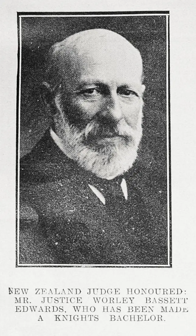 New Zealand judge honoured: Mr Justice Worley Bassett Edwards, who has ...
