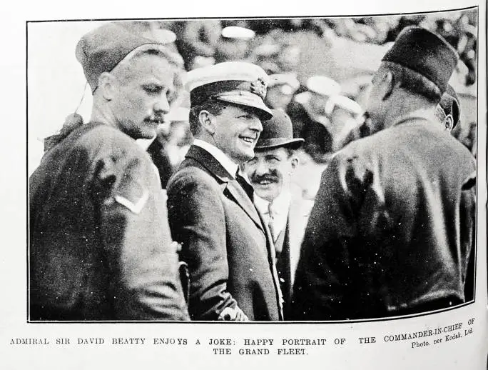 Admiral Sir David Beatty enjoys a joke: happy portrait of the commander ...