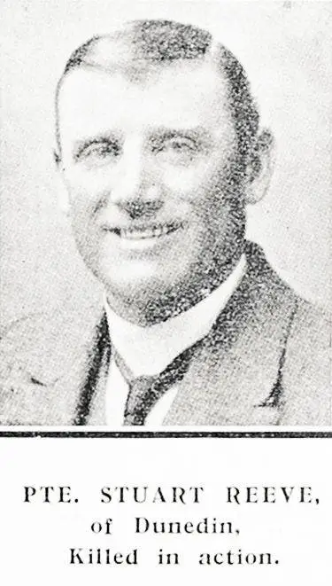 Pte. Stuart Reeve, of Dunedin, killed in action | Record | DigitalNZ