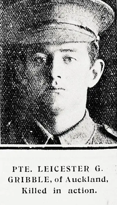 Pte. Leicester G. Gribble, of Auckland, killed in action | Record ...
