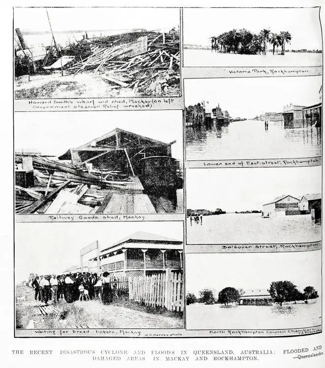 The recent disastrous cyclone and floods in Queensland. Australia ...