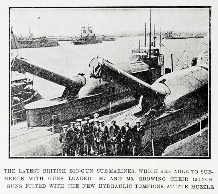 The latest British big-gun submarines, which are able to submerge with ...