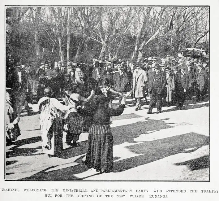 The Tuahiwi hui: welcoming the ministerial and parliamentary party ...