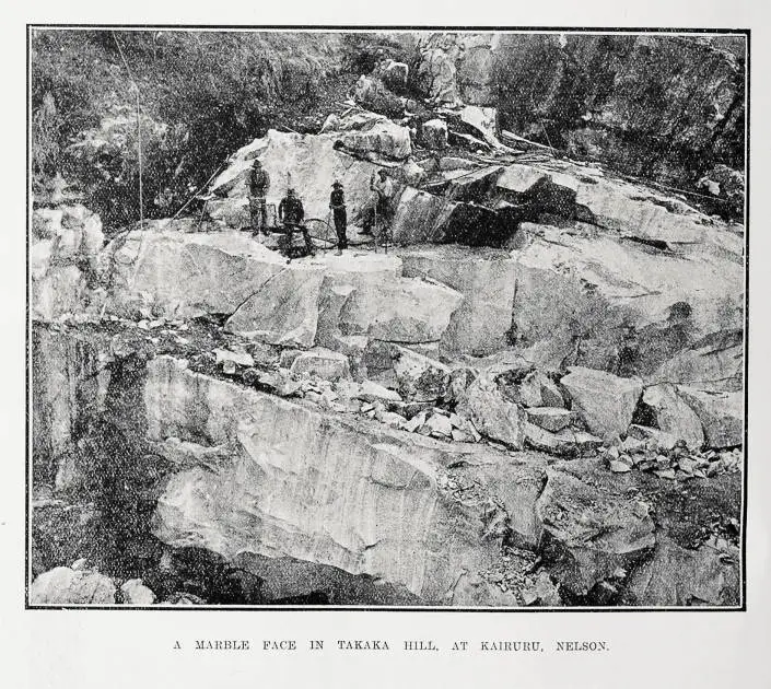 A marble face in Takaka Hill, at Kairuru, Nelson | Record | DigitalNZ
