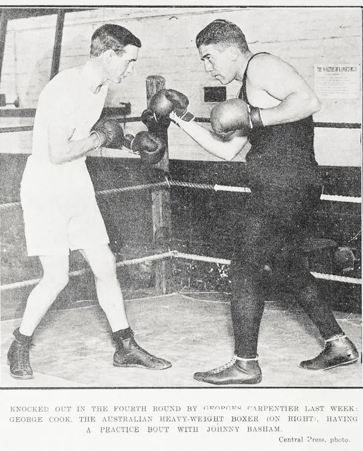 Knocked out in the fourth round by Georges Carpentier last week: George ...