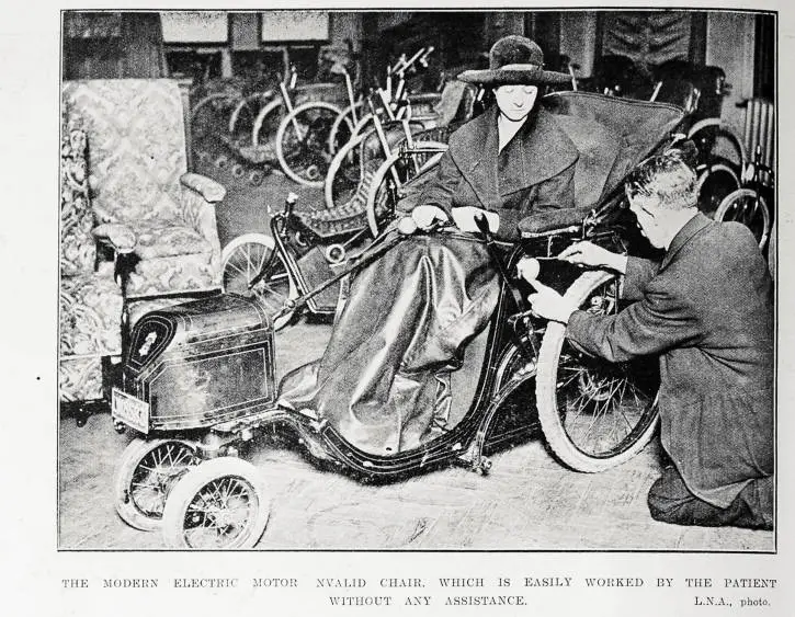 The modern electric motor invalid chair, which is easily worked by the ...