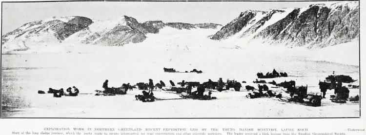 Exploration work in northern Greenland: recent expedition led by the ...