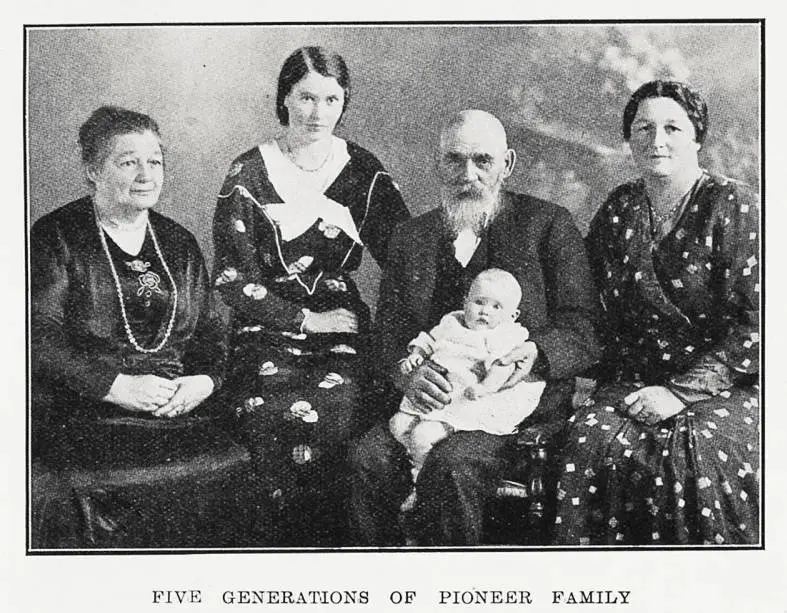 Five generations of pioneer family | Record | DigitalNZ