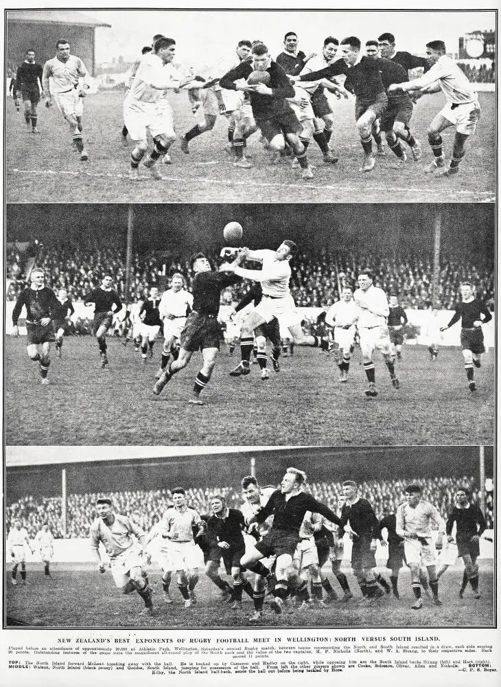 New Zealand's best exponents of rugby football meet in Wellington ...