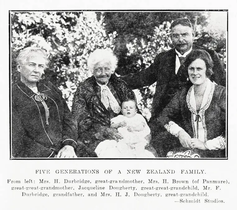 Five generations of a New Zealand family | Record | DigitalNZ