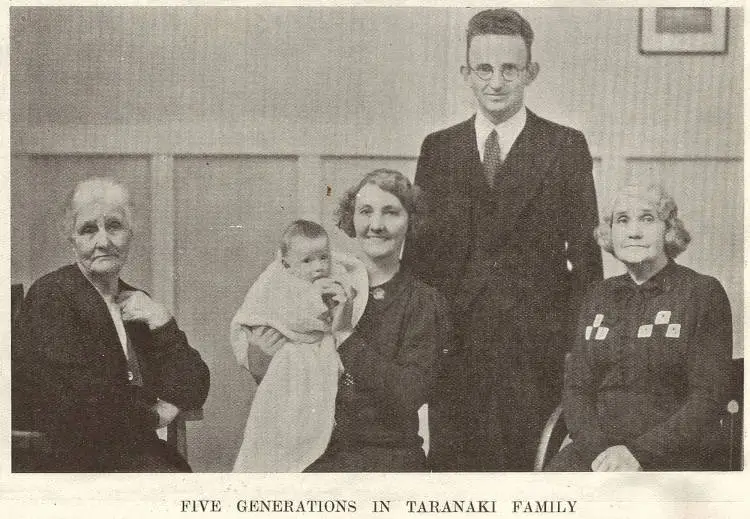 Five generations in Taranaki family | Record | DigitalNZ