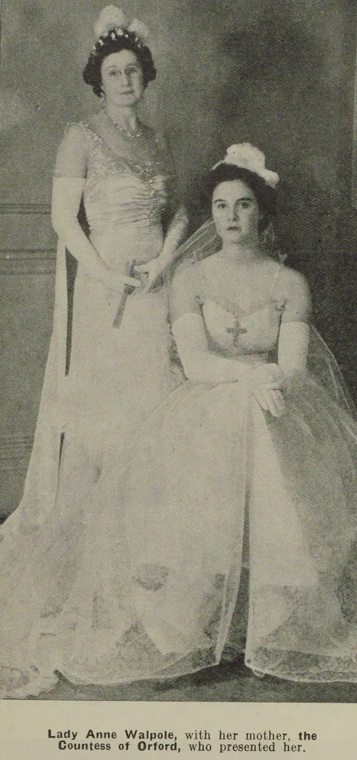 Lady Anne Walpole, with her mother, the Countess of Orford, who ...