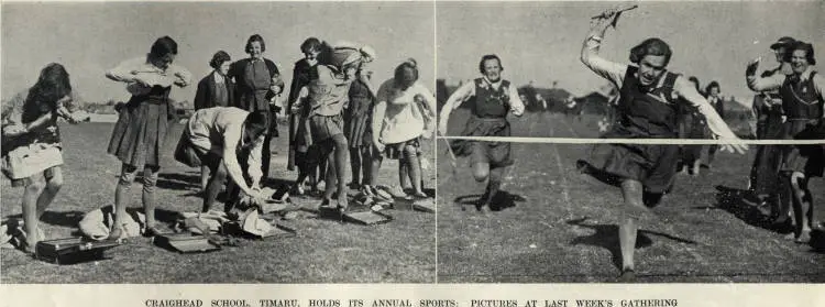 Craighead School, Timaru, holds its annual sports: pictures at last ...