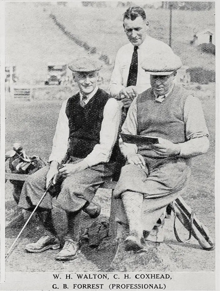 W. H. Walton, C. H. Coxhead, G. B. Forrest (professional) | Record ...