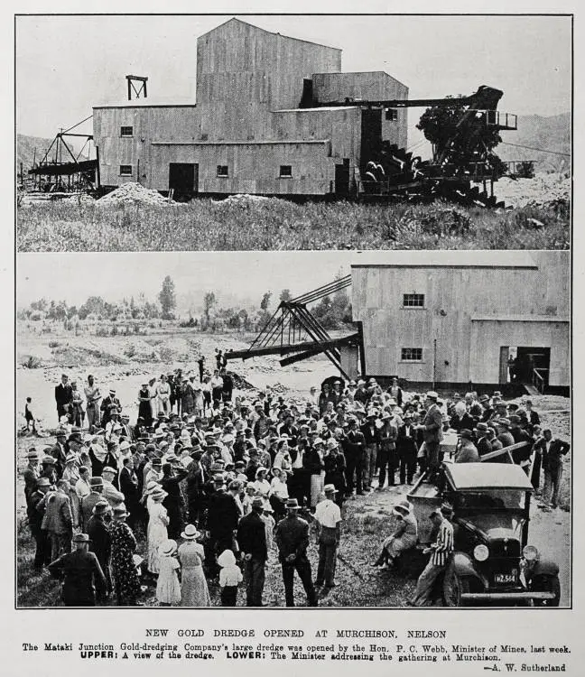 New gold dredge opened at Murchison, Nelson | Record | DigitalNZ