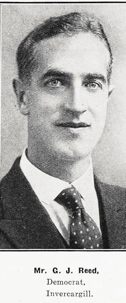 Mr. G. J. Reed, Democrat Party, Invercargill | Record | DigitalNZ