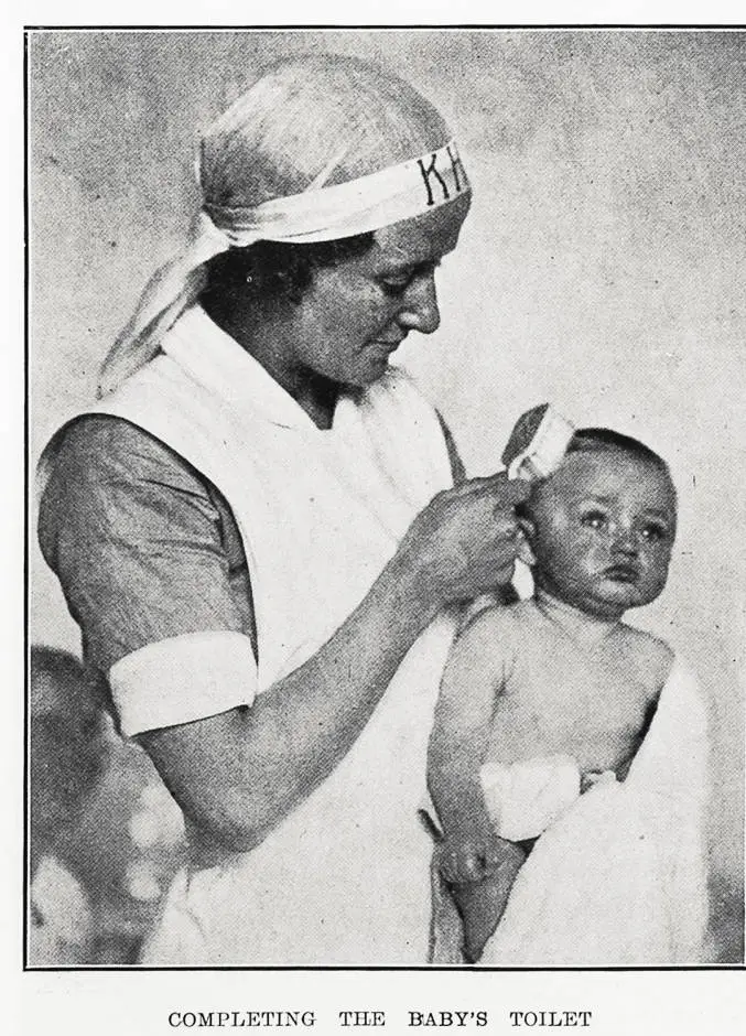 Completing the baby's toilet | Record | DigitalNZ