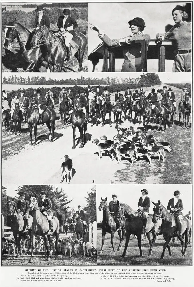 Opening of the hunting season in Canterbury: first meet of the ...