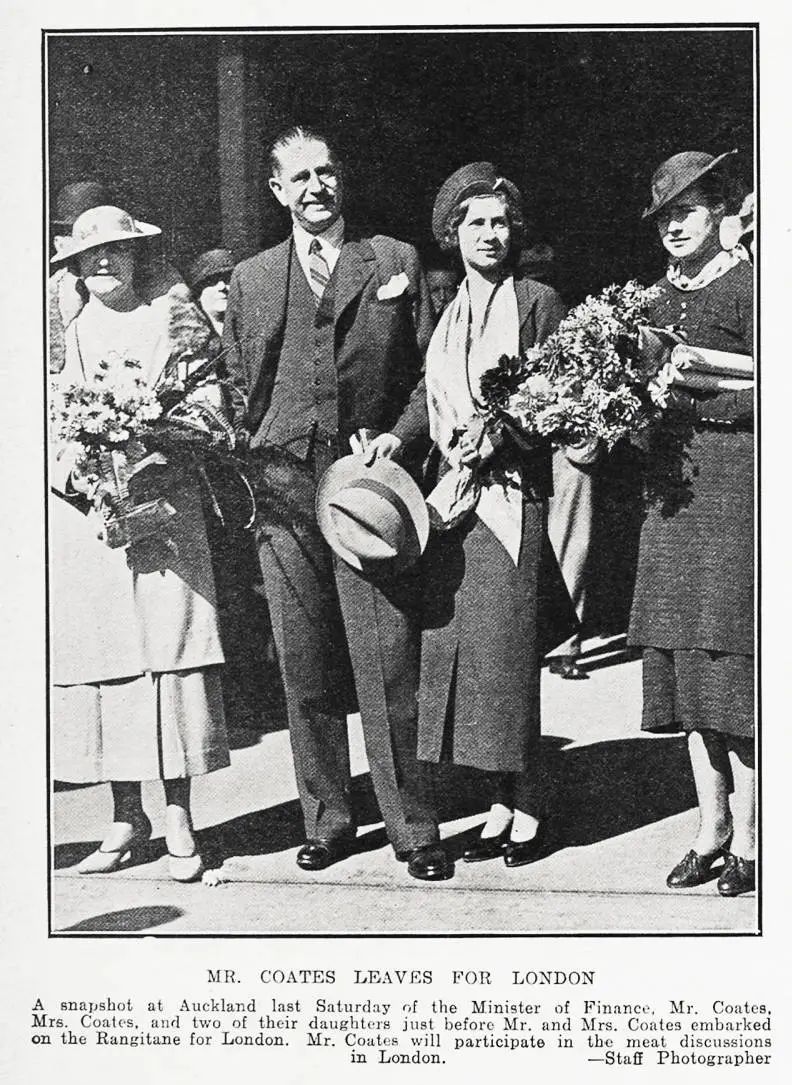 Mr. Coates leaves for London | Record | DigitalNZ