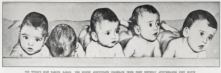 The world's most famous babies: the Dionne Quintuplets celebrate their ...