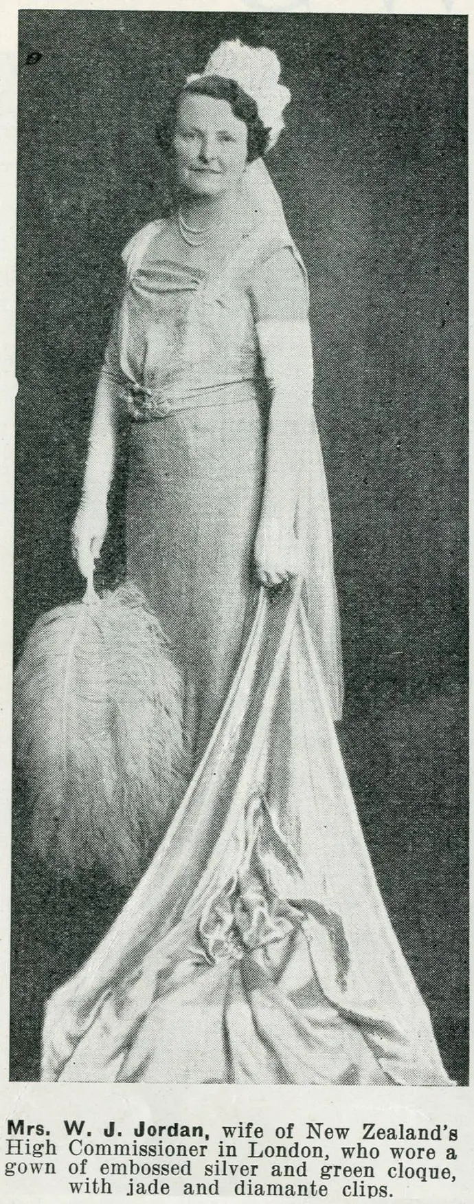 Mrs. W. J. Jordan, wife of New Zealand's High Commissioner in London ...