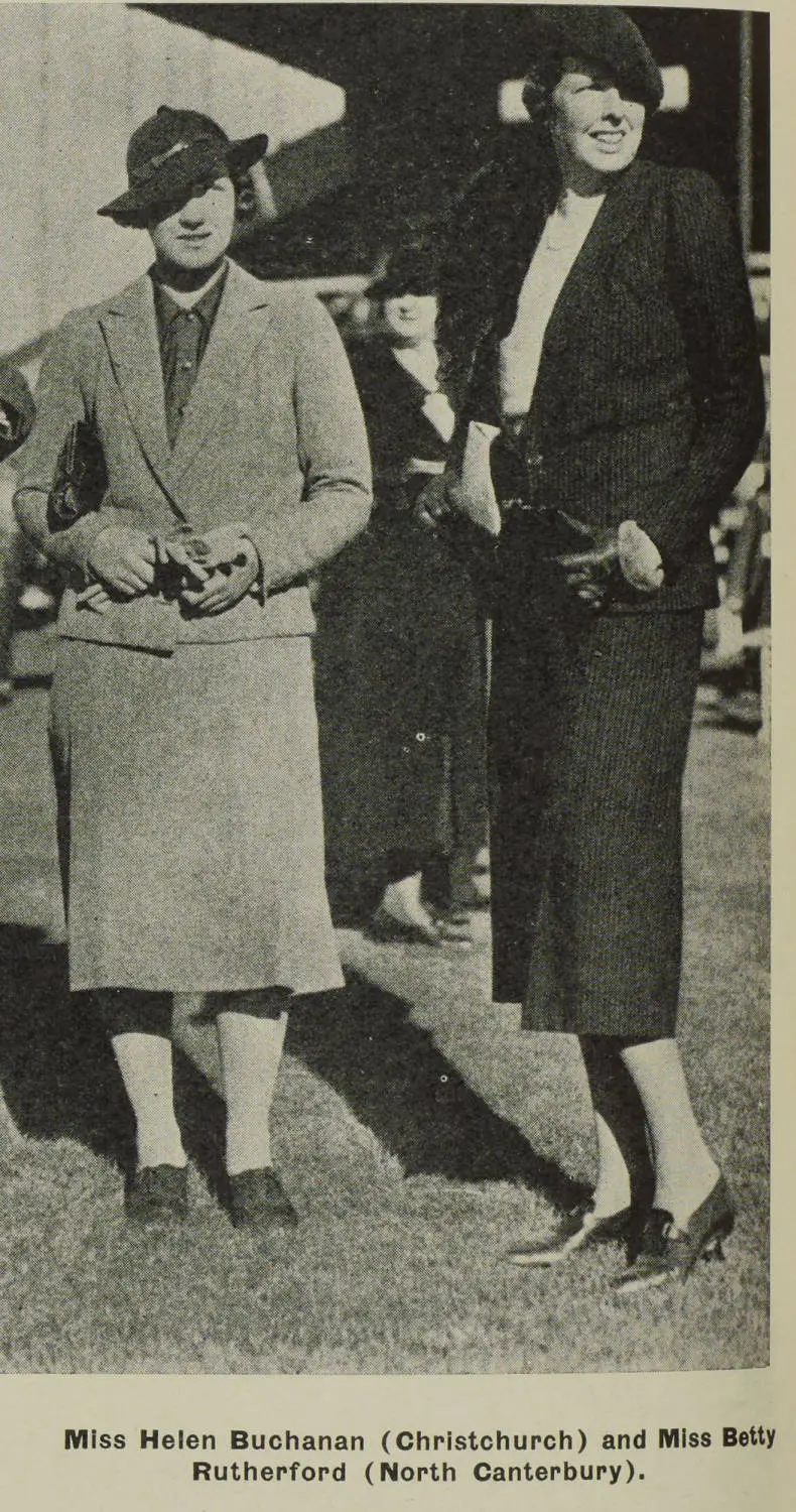 Miss Helen Buchanan (Christchurch) and Miss Betty Rutherford (North ...