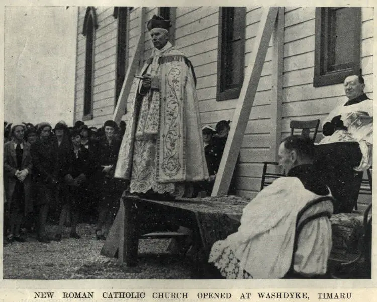 New Roman Catholic church opened at Washdyke, Timaru | Record | DigitalNZ
