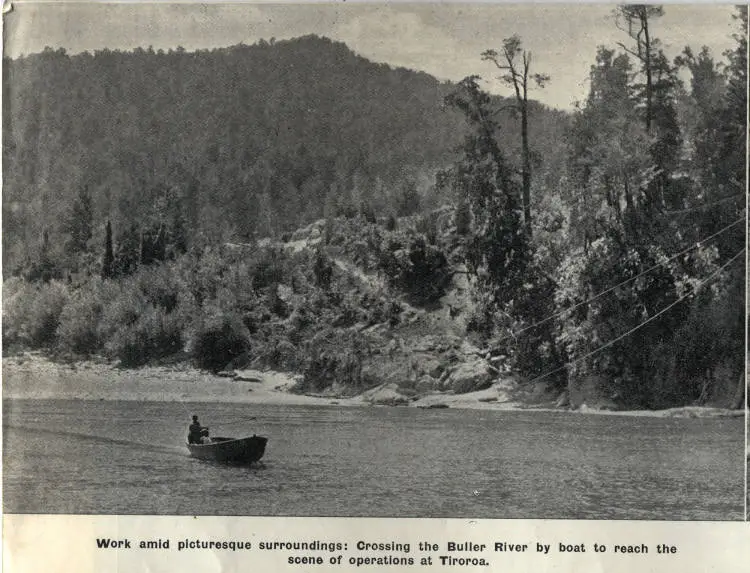Constructing a railway through the Buller Gorge: work on the line to ...