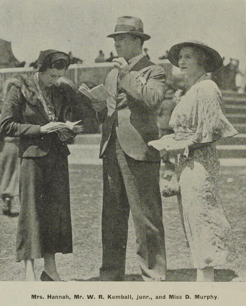 Wellington Racing Club's summer meeting opens in fine weather: some of those present on the ...