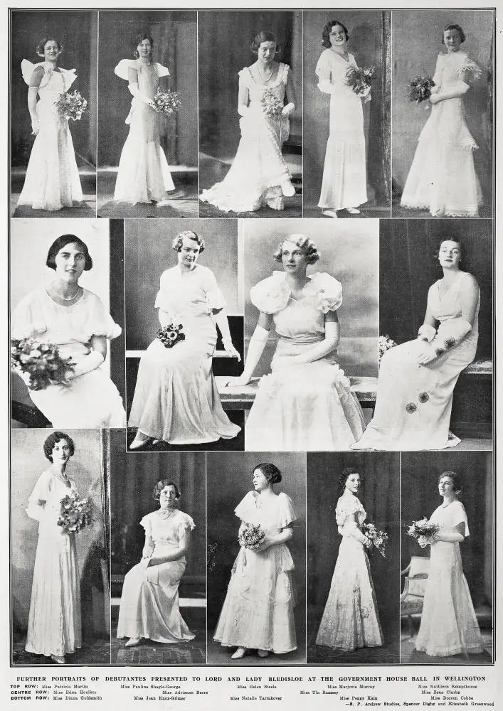 Further portraits of debutantes presented to Lord and Lady Bledisloe at ...