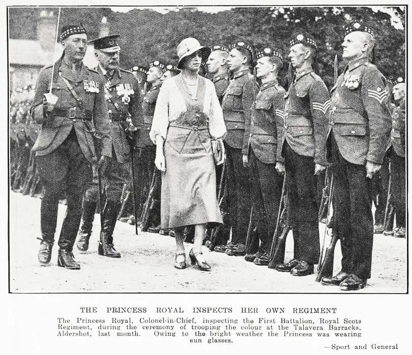 The princess royal inspects her own regiment | Record | DigitalNZ