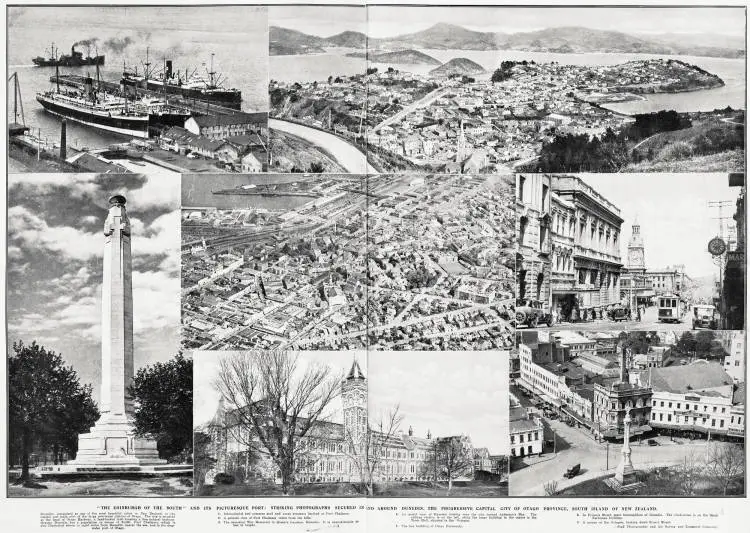 Dunedin, the progressive capital city of Otago province, South Island ...