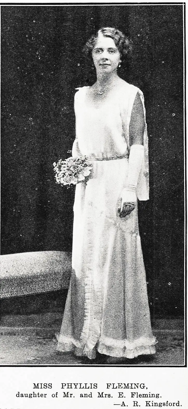 Miss Phyllis Fleming, daughter of Mr. and Mrs. E. Fleming | Record ...