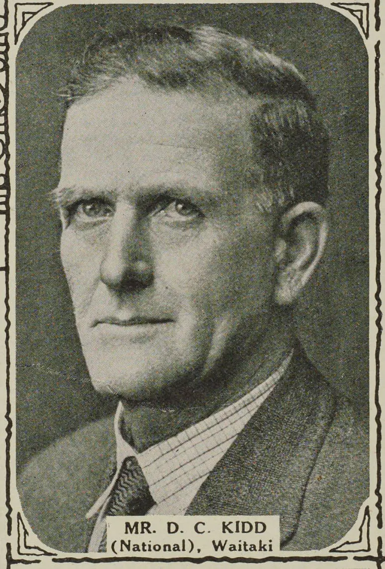 Mr. D. C. Kidd (National), Waitaki | Record | DigitalNZ