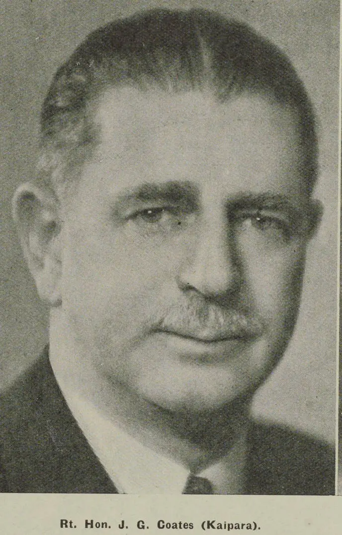 Rt. Hon. J. G. Coates, Kaipara | Record | DigitalNZ