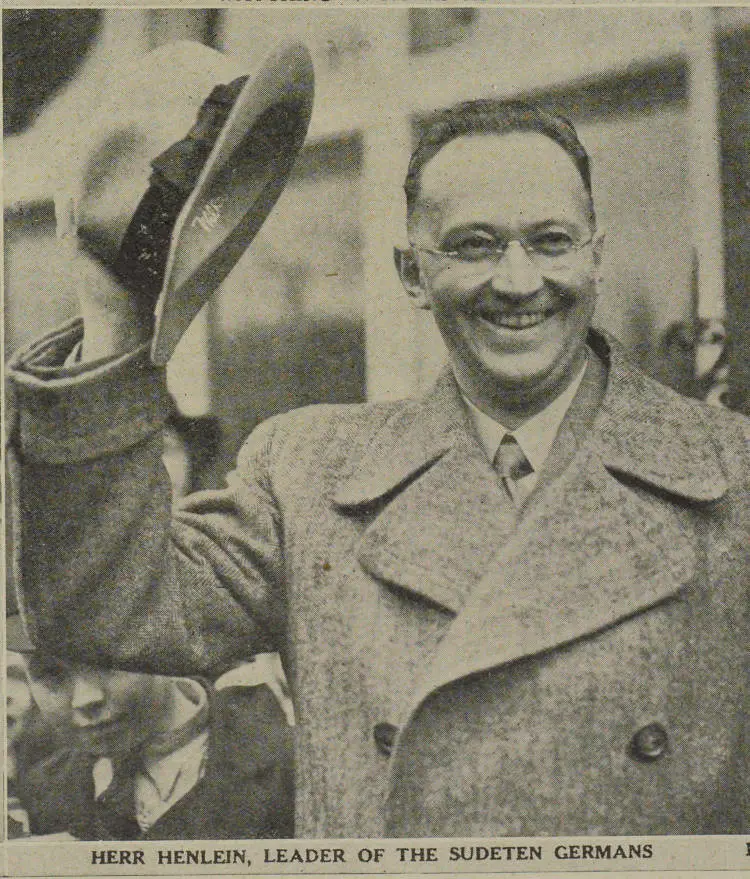 Herr Henlein, leader of the Sudeten Germans | Record | DigitalNZ