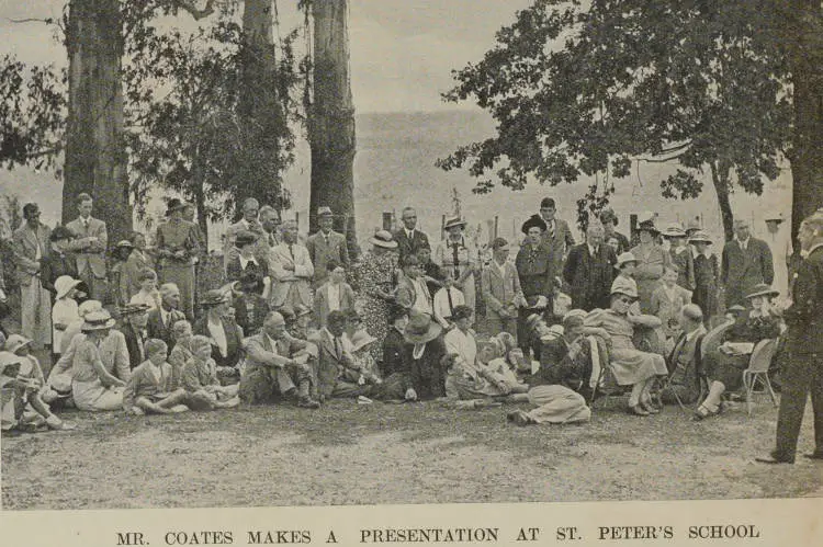 The Right Honourable Joseph Gordon Coates addressing the gathering at ...