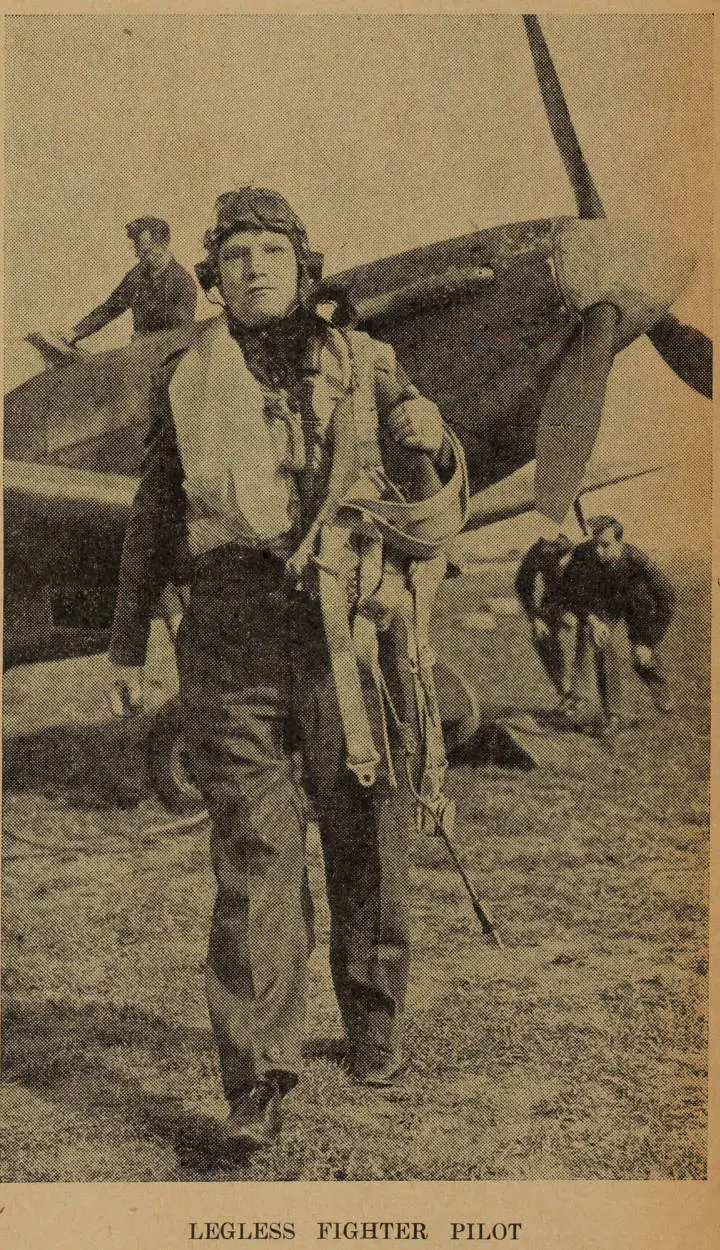 Legless fighter pilot | Record | DigitalNZ