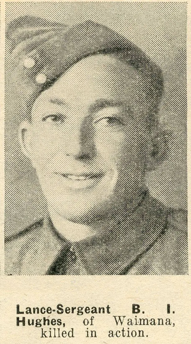 Lance-Sergeant B. I. Hughes, of Waimana, killed in action | Record ...