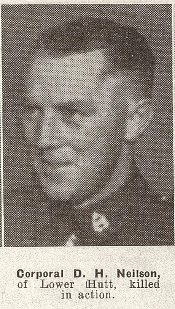 Corporal D. H. Neilson, of Lower Hutt, killed in action | Record ...